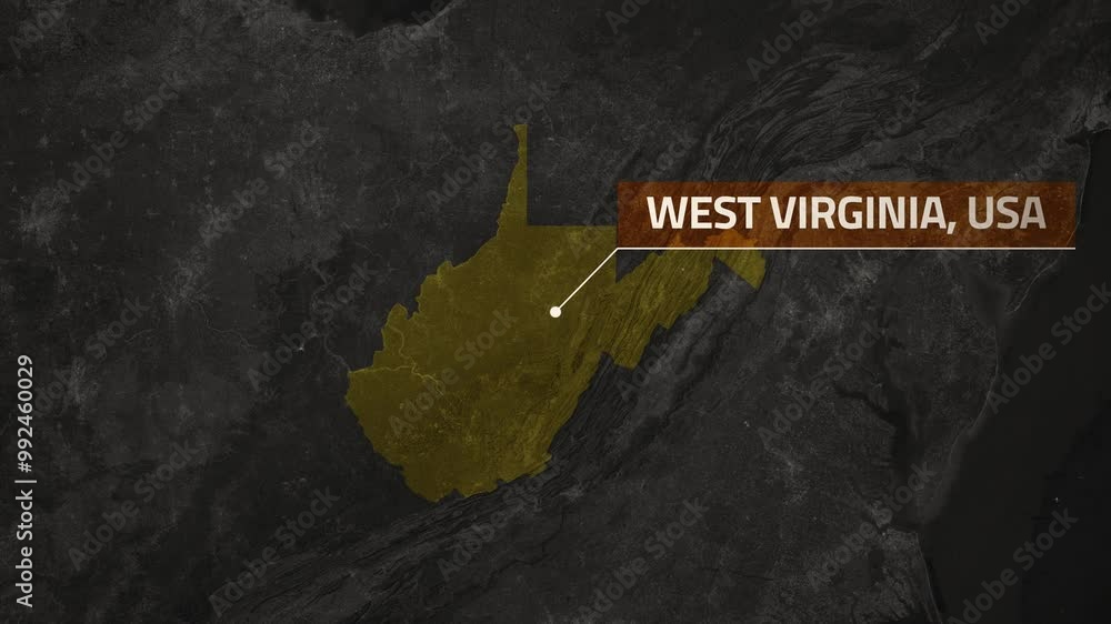 Map of West Virginia, USA - Map Animation - West Virginia GIS from ...