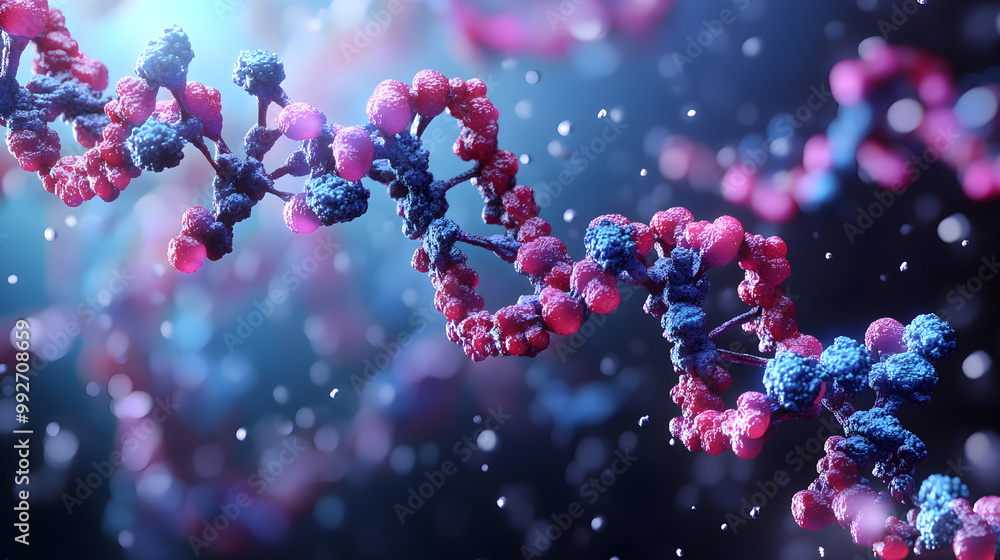 Highly Detailed Scientific Illustration of a Nucleotide, the Building ...