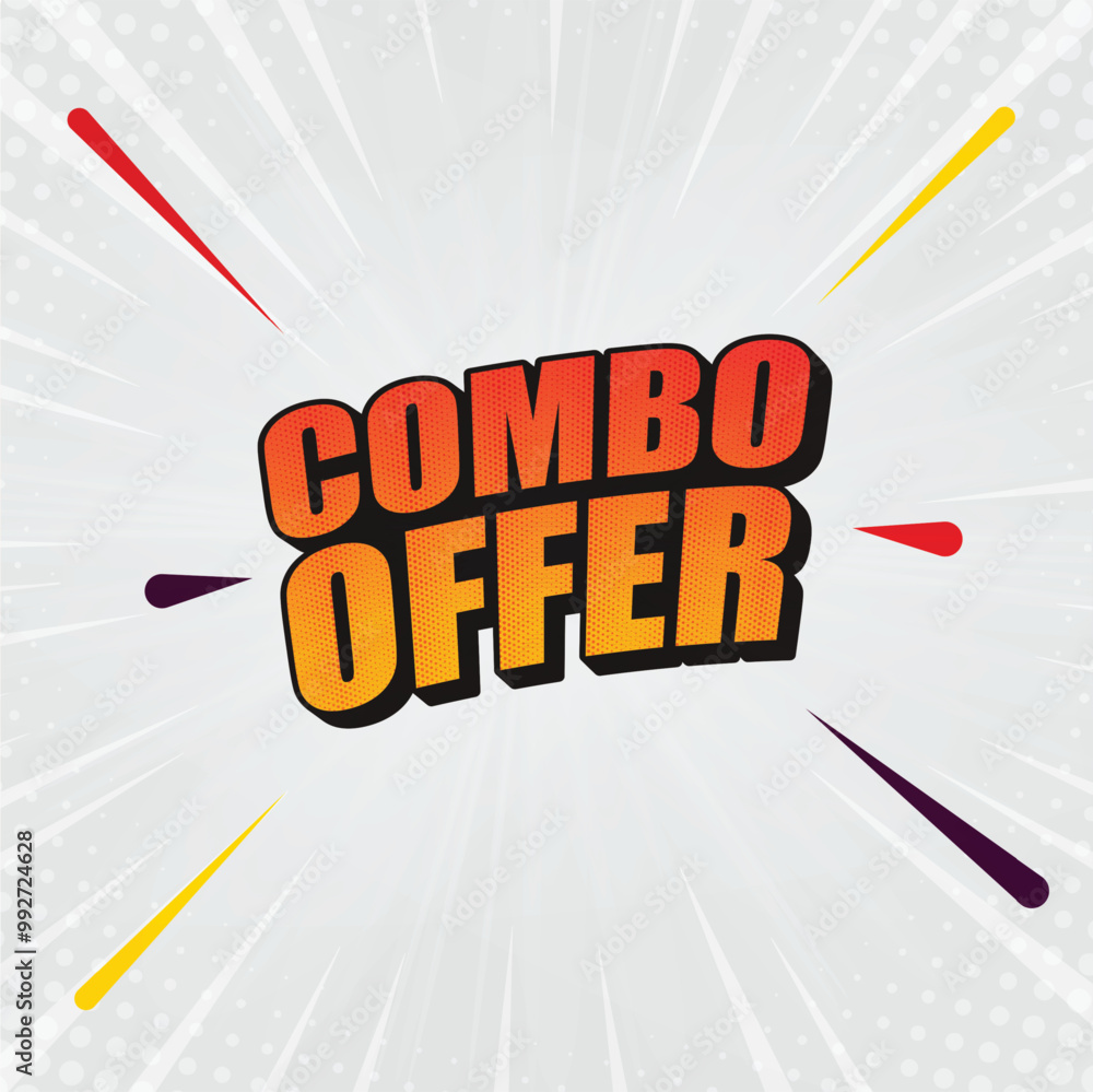 Combo offer mnemonic with spark, social media template, Big deal, Offer ...
