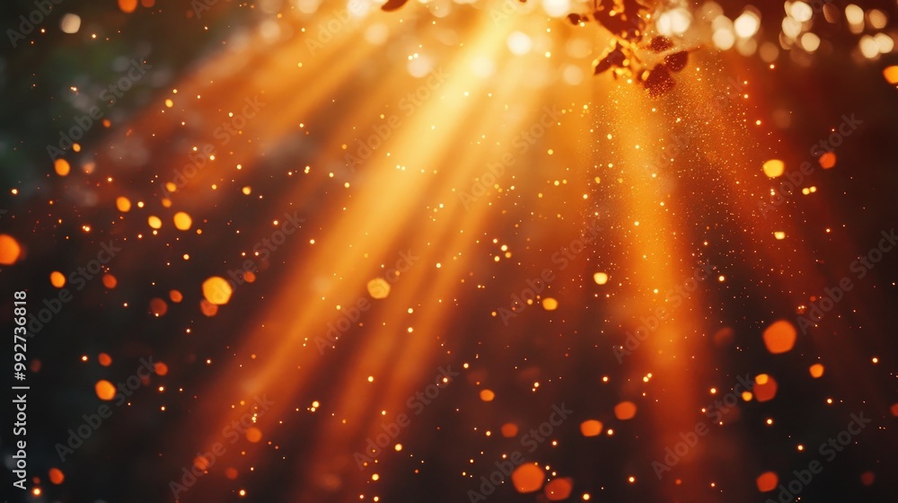 Light transition overlays with sun rays and lens flare effects Stock ...