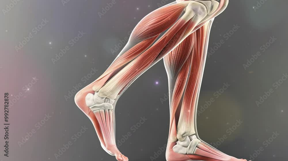detail of human leg muscles. muscle detail on human calf. human muscle ...
