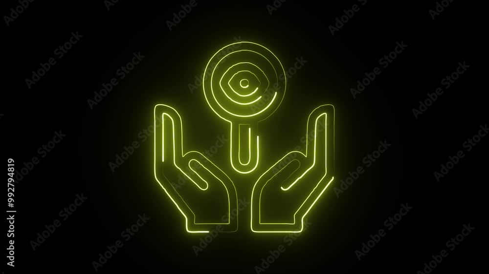 Research Free Animated Icon. Illustration of a Magnifying Glass with ...