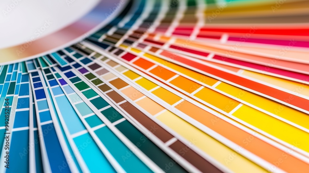 AI software generating color palettes and mood boards for a branding ...