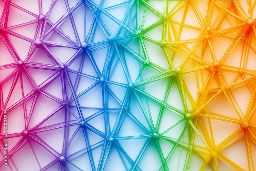 Colorful pattern of strings is shown in the image. The strings are of ...