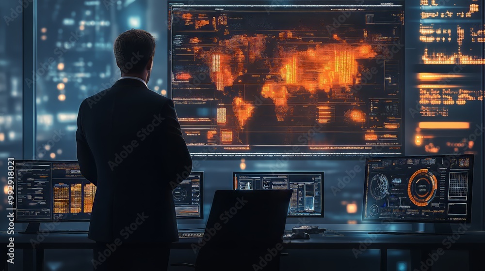 Corporate risk assessment: a risk manager analyzing corporate risk ...