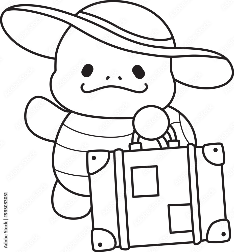 Free printable cute turtle for kindergarten. Preschool outline ...