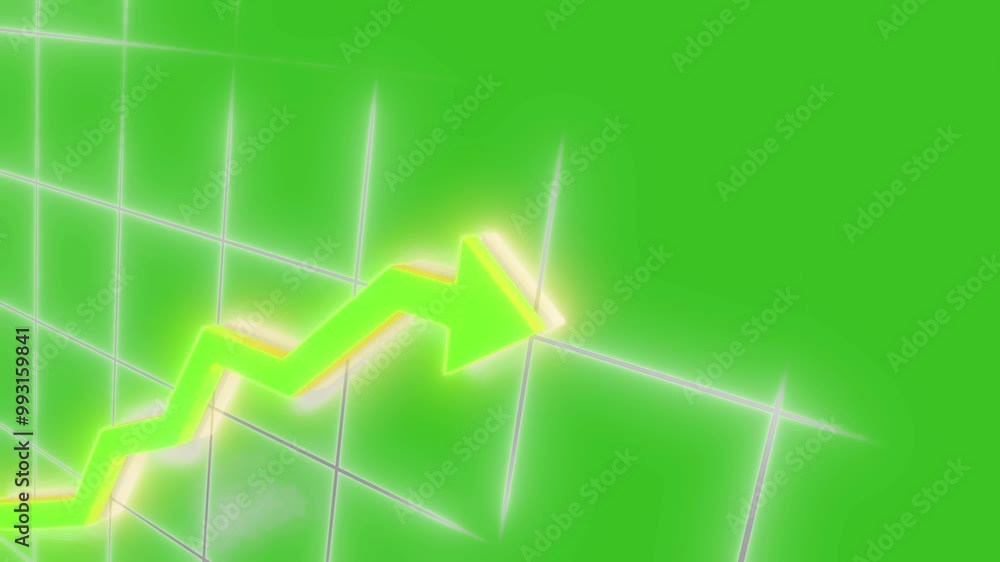 3d business growth concept pack in graph chart up and down arrow ...