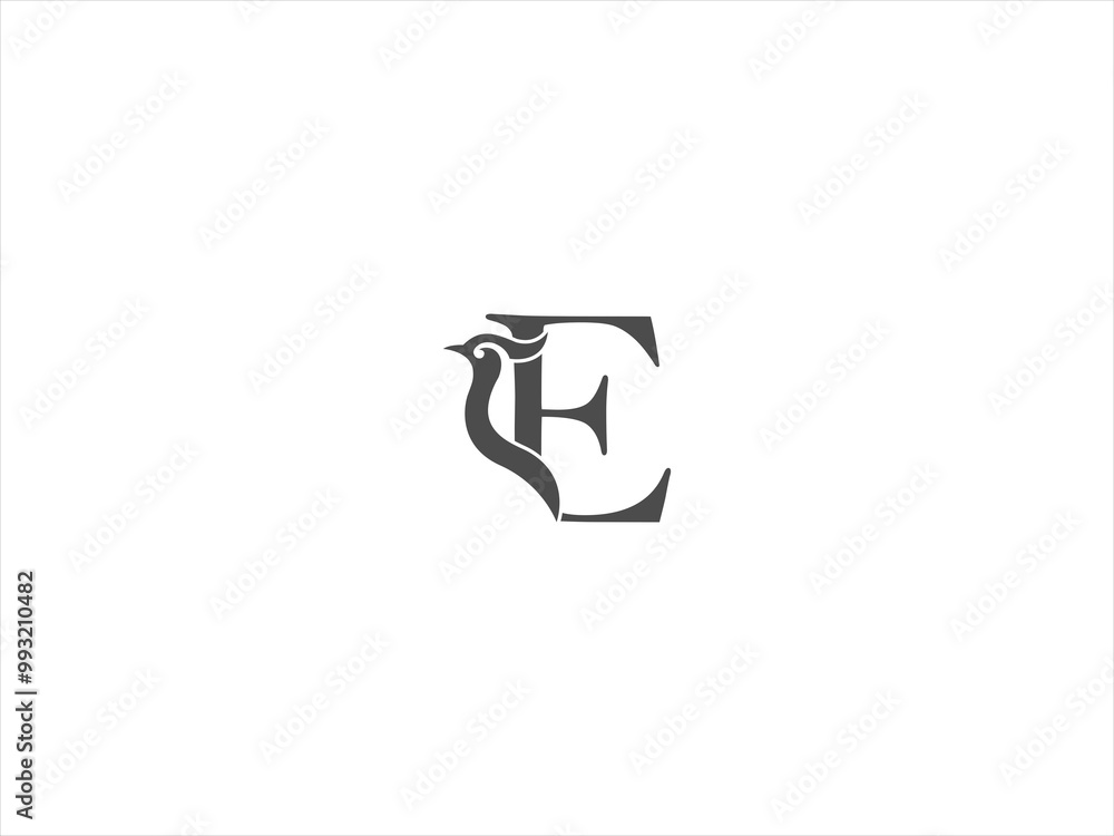 Bird and letter Typography logo,Art in Letterform,The Timeless ...