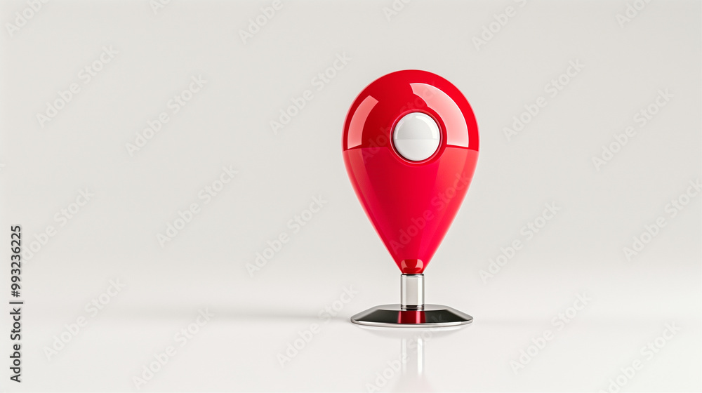 Location pin map marker symbol on white background for location ...