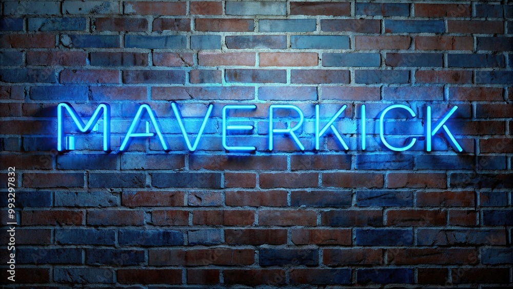 original, unique, neon, visually captivating, word, rustic,maverick ...