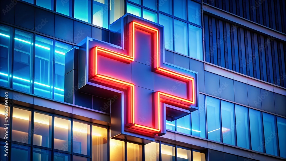Hospital symbol sign representing healthcare services, medical ...