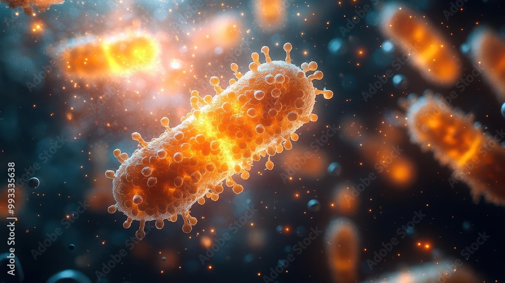 microscopic view of probiotics showcasing diverse bacteria colonies ...
