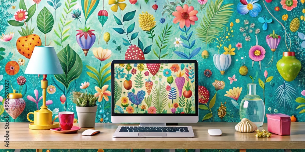 Charming wallpaper for your computer boasts whimsical designs and a ...