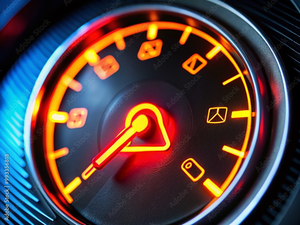 Low Air Pressure Warning Light Indicator on Vehicle Dashboard for ...