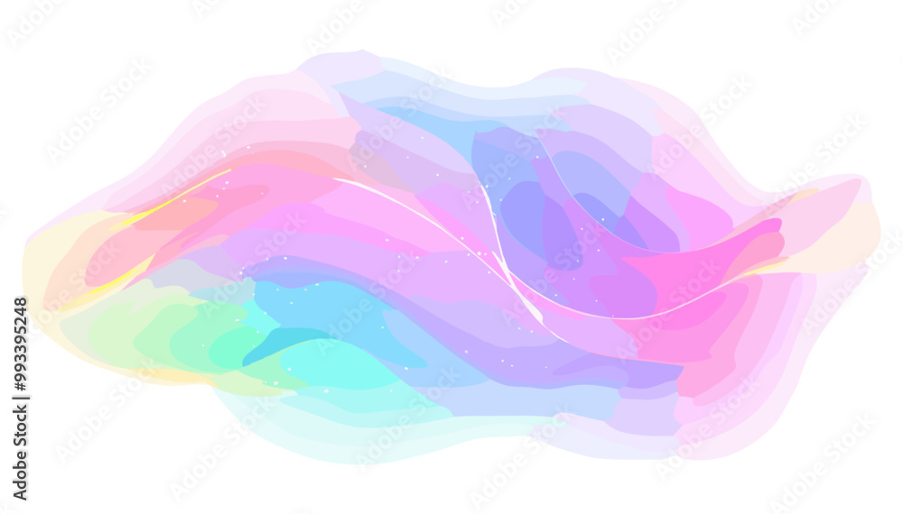 vibrant neon colors ethereal light effect overlay vector illustration ...