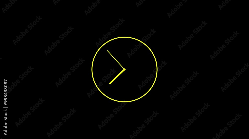 Time lapse clock animation .Analog clock spinning animation loop ...