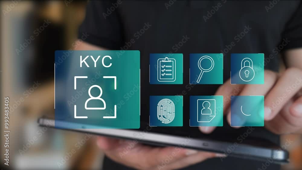 Interactive KYC compliance interface with the user. Business ...