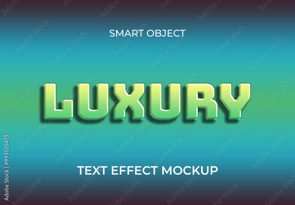 Luxury Text Effect Mockup Layout Stock Template | Adobe Stock