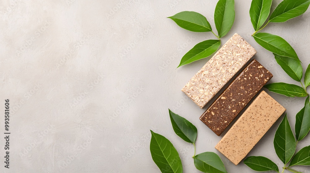 Nutritious Cricket Protein Bars on Rustic Table - Eco-Friendly Snack ...