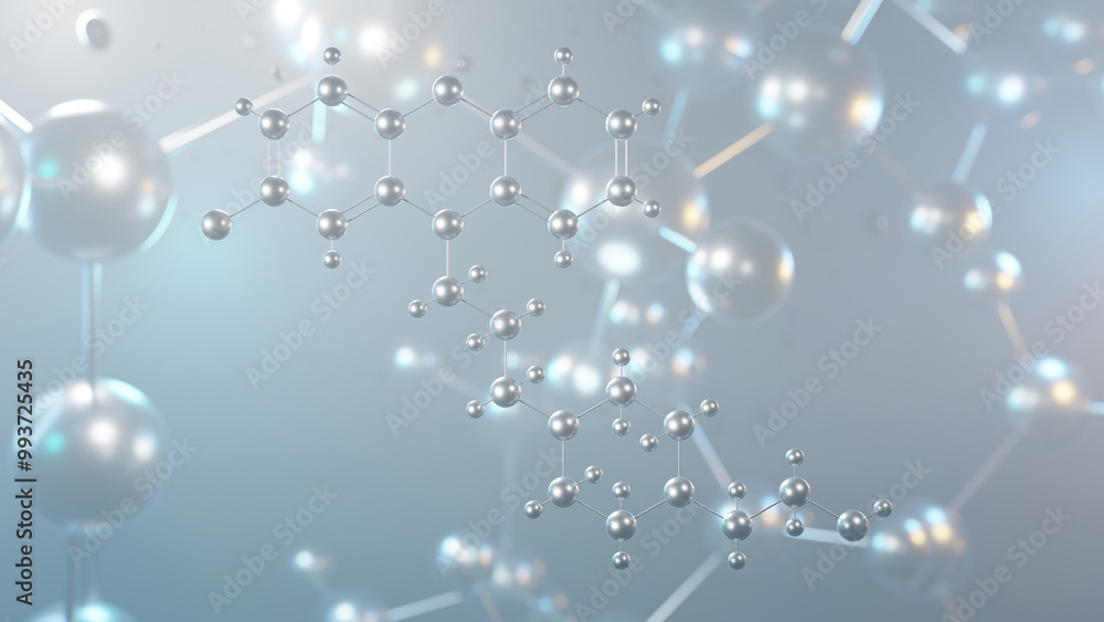perphenazine molecular structure, 3d model molecule, typical ...