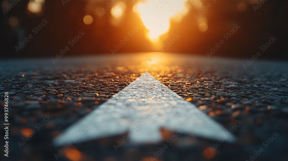 Pathway to the Horizon: A Symbol of Direction and Time. AI generated ...