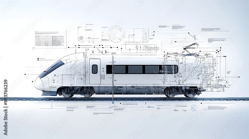 Detailed Diagram of High Speed Rail System Components and ...