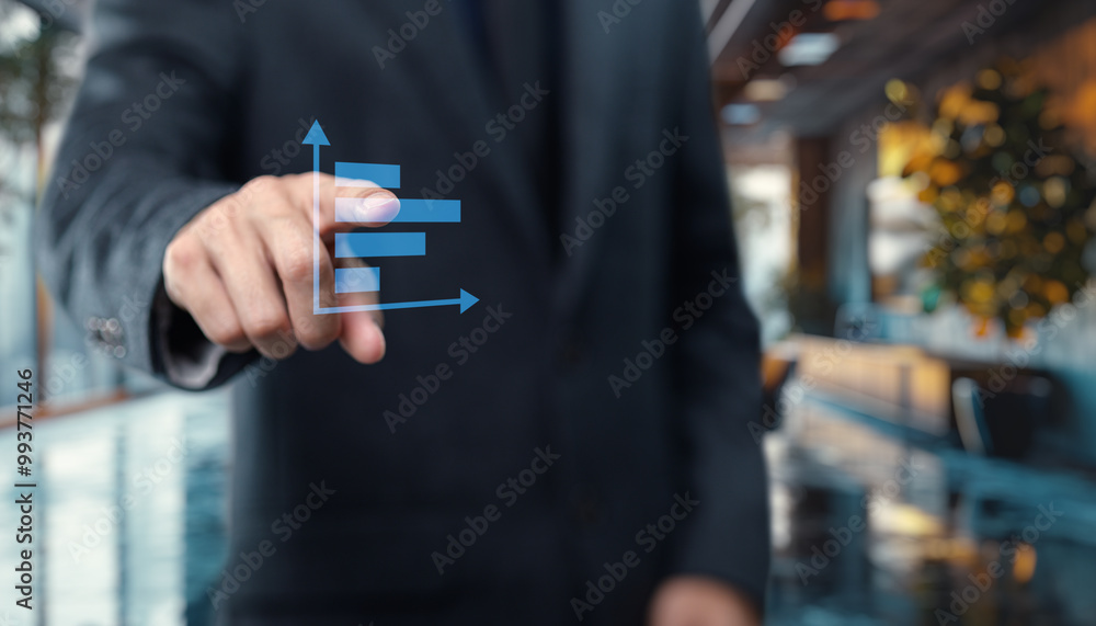 Tap the graph chart icon to view the data trends and performance ...