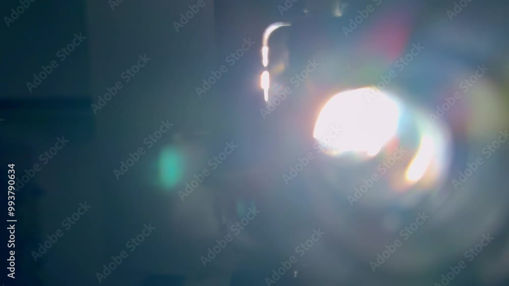 Blurry background of an old retro film projector, showing its design ...