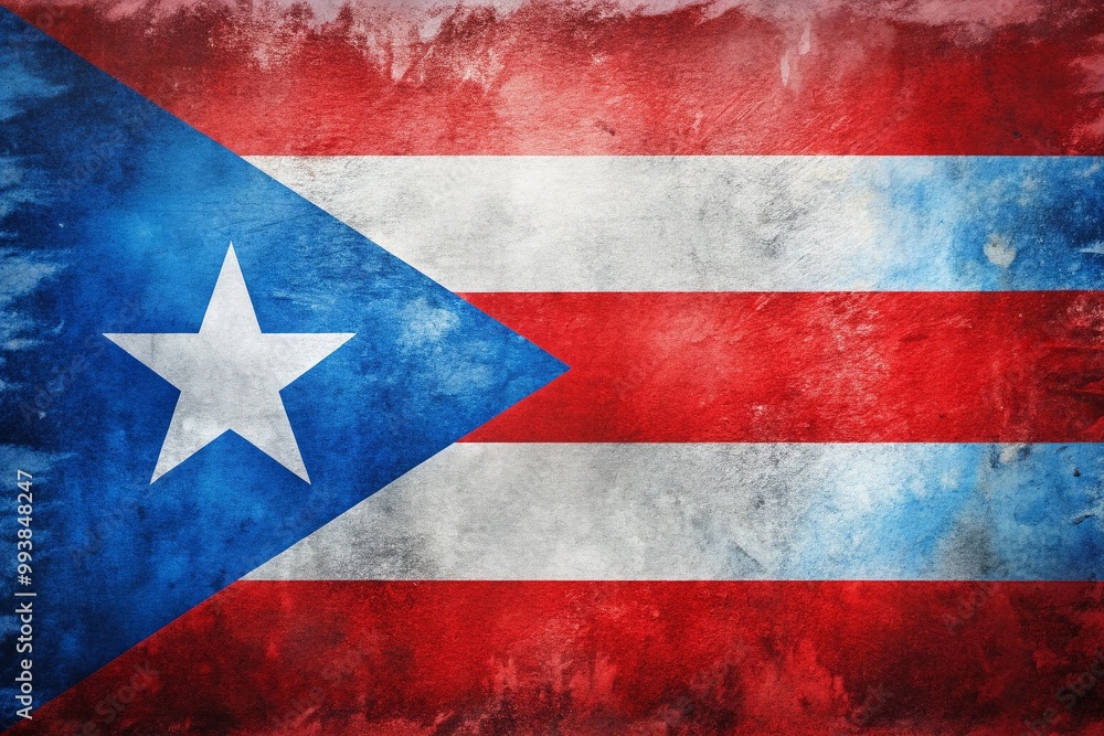 Artistic Illustrations of Puerto Rico Flag in Various Styles and ...