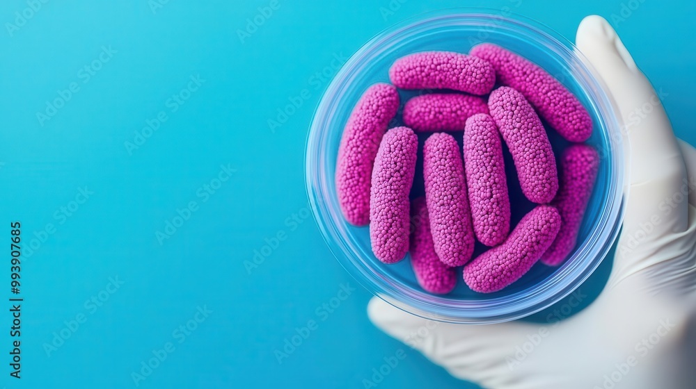 Researcher studying the impact of gut bacteria on colon health ...