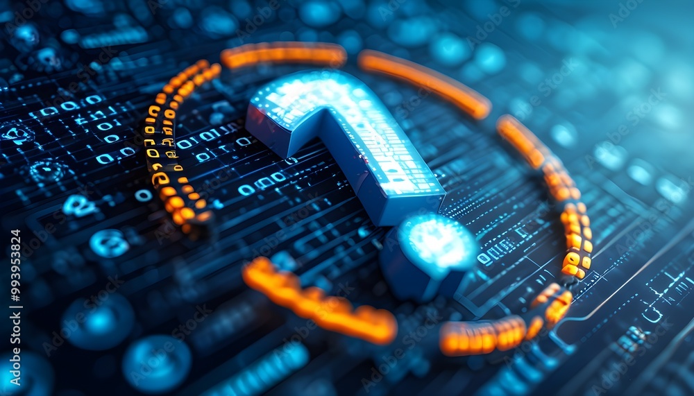 Glowing Exclamation Mark Icon Signifying AI-Powered Alert Systems and ...