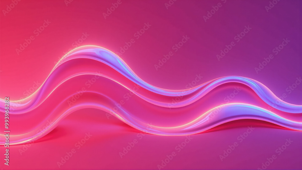 Generative AI A minimalist and simple wallpaper with cool wave lines and calming colors, Simply ...
