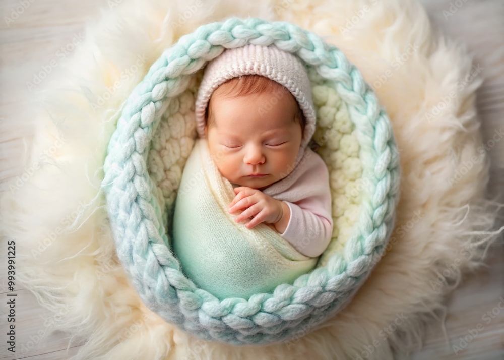 Cozy and Soft Baby Cacoon for Newborn Photography in Pastel Colors ...