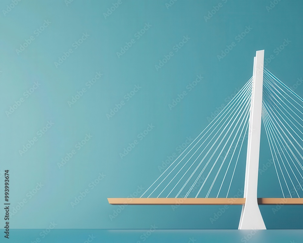 Construction of a sleek cable-stayed bridge using glass fiber ...