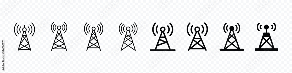 Antenna Signal tower icon, Signal tower signal icon, Base transceiver ...