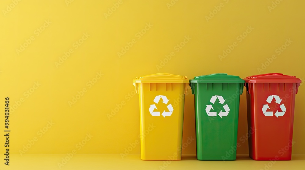 Eco-friendly waste bins for recycling, compost, and general waste ...