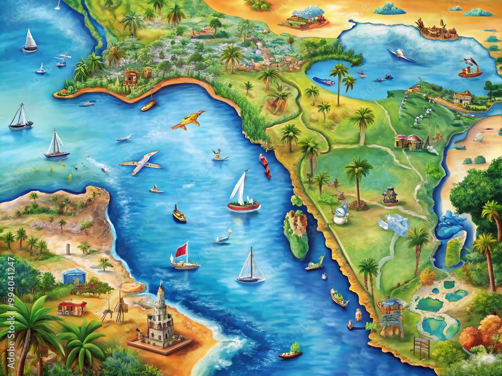Detailed Map of the Gulf Coast Region Highlighting Major Cities ...
