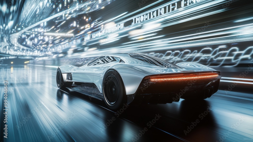 Experimental velocity prototype racing through a holographic test track ...