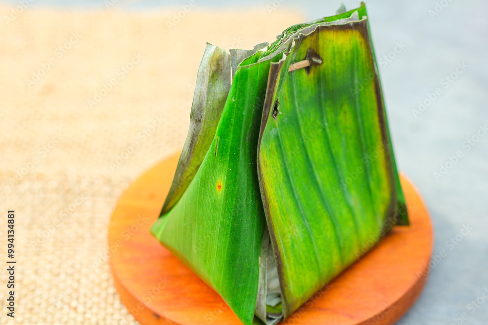 White sticky rice tape is a typical Indonesian food, made from white ...