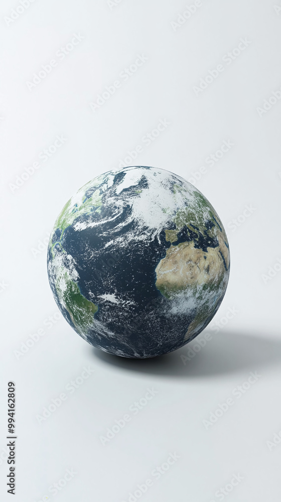 planet earth map 2d illustration png, artistic ui look globe flat ...