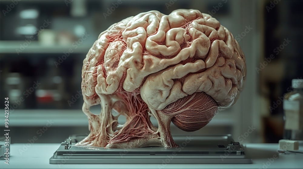 Human Brain Anatomy: Detailed Model of the Cerebrum and Cerebellum ...
