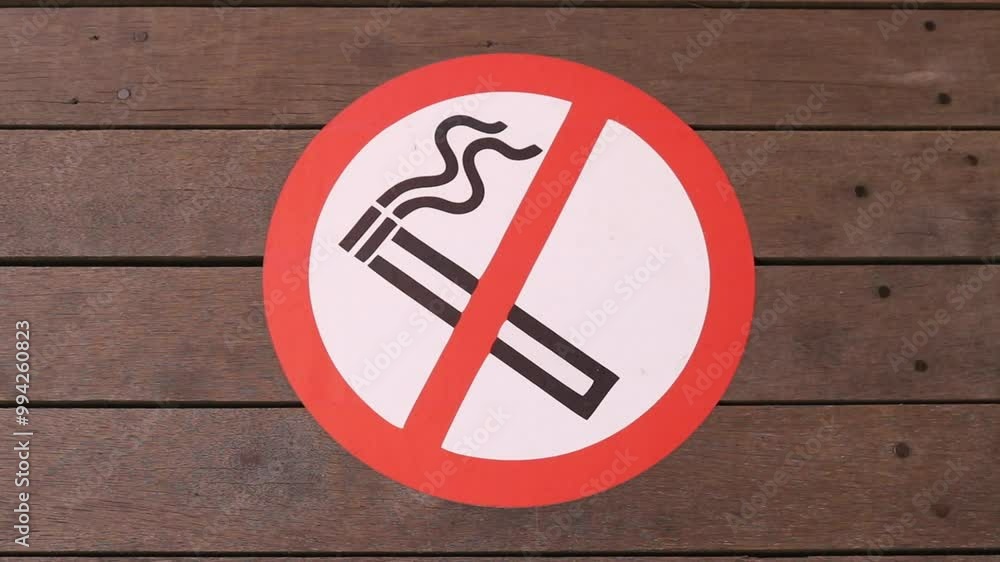 No Smoking Sign Red Warning Health Risk Addiction Public Safety Ban ...