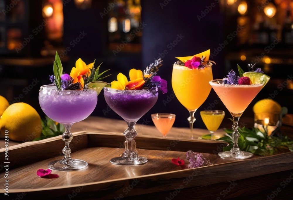 artisan crafted cocktails featuring unique flavors served stylish ...