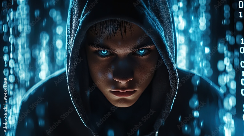 Cyber Guardians: A Bold Poster for Modern Interiors Featuring an ...