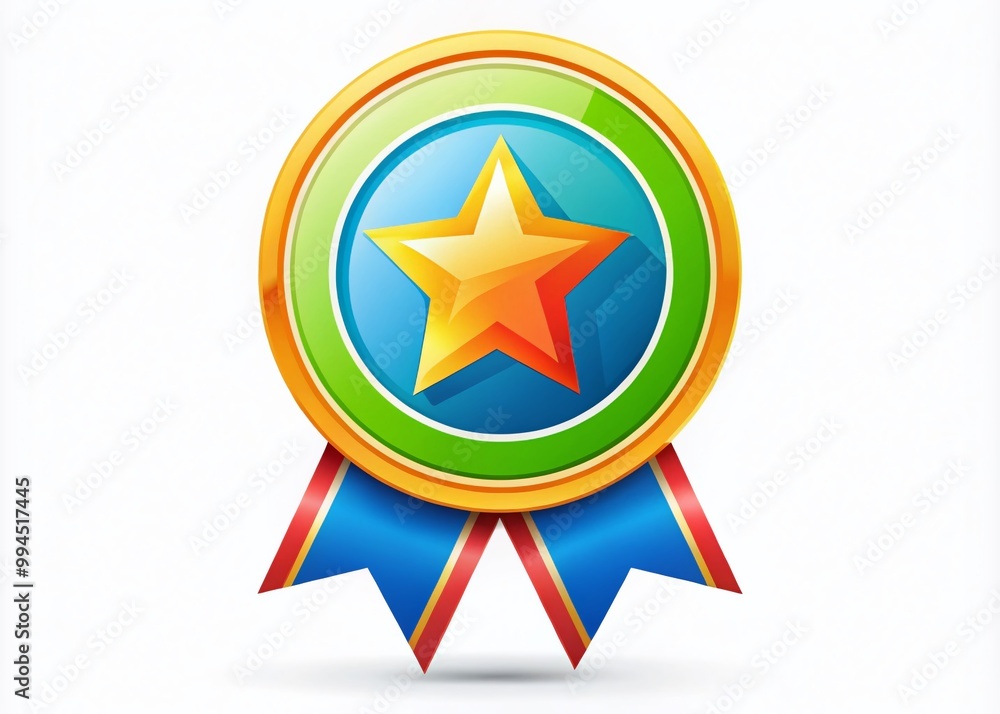Symbol of Excellence Icon Representing Achievement, Quality, and High ...