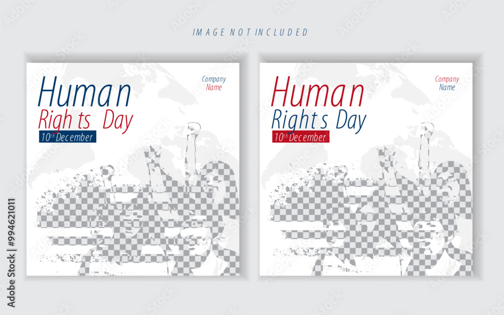 International human rights day vector Human Rights social media poster ...