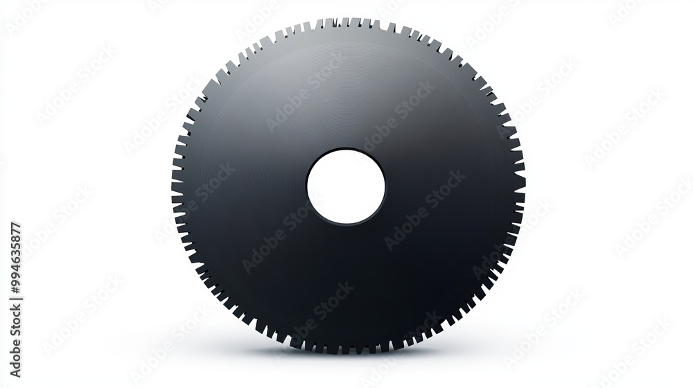 Realistic vector toothed disc for a circular saw A detailed 3D ...