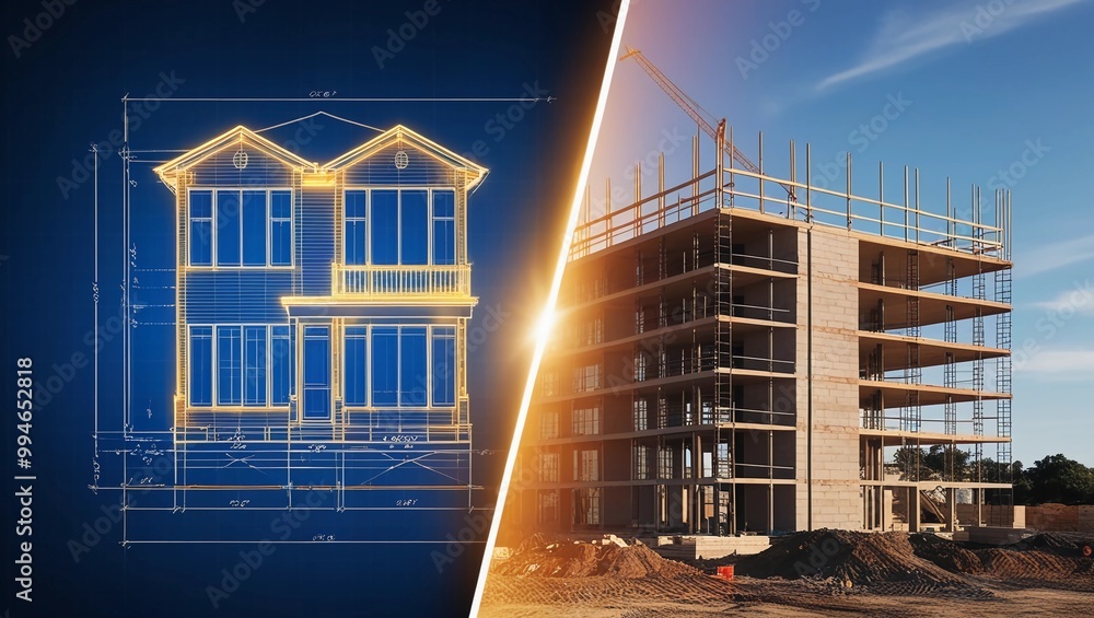 The Blueprint of Passion, A side-by-side image where one half shows a ...