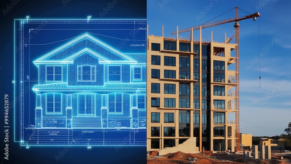 The Blueprint of Passion, A side-by-side image where one half shows a ...