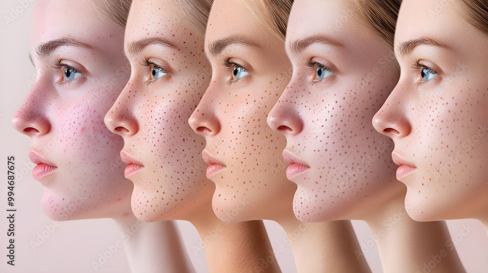 Infographic of acne healing Timeline showing inflammation, treatment ...